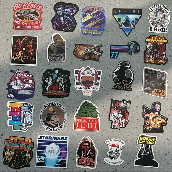 Other | New 25 Nonrepeating Star Wars Vinyl Stickers | Poshmark
